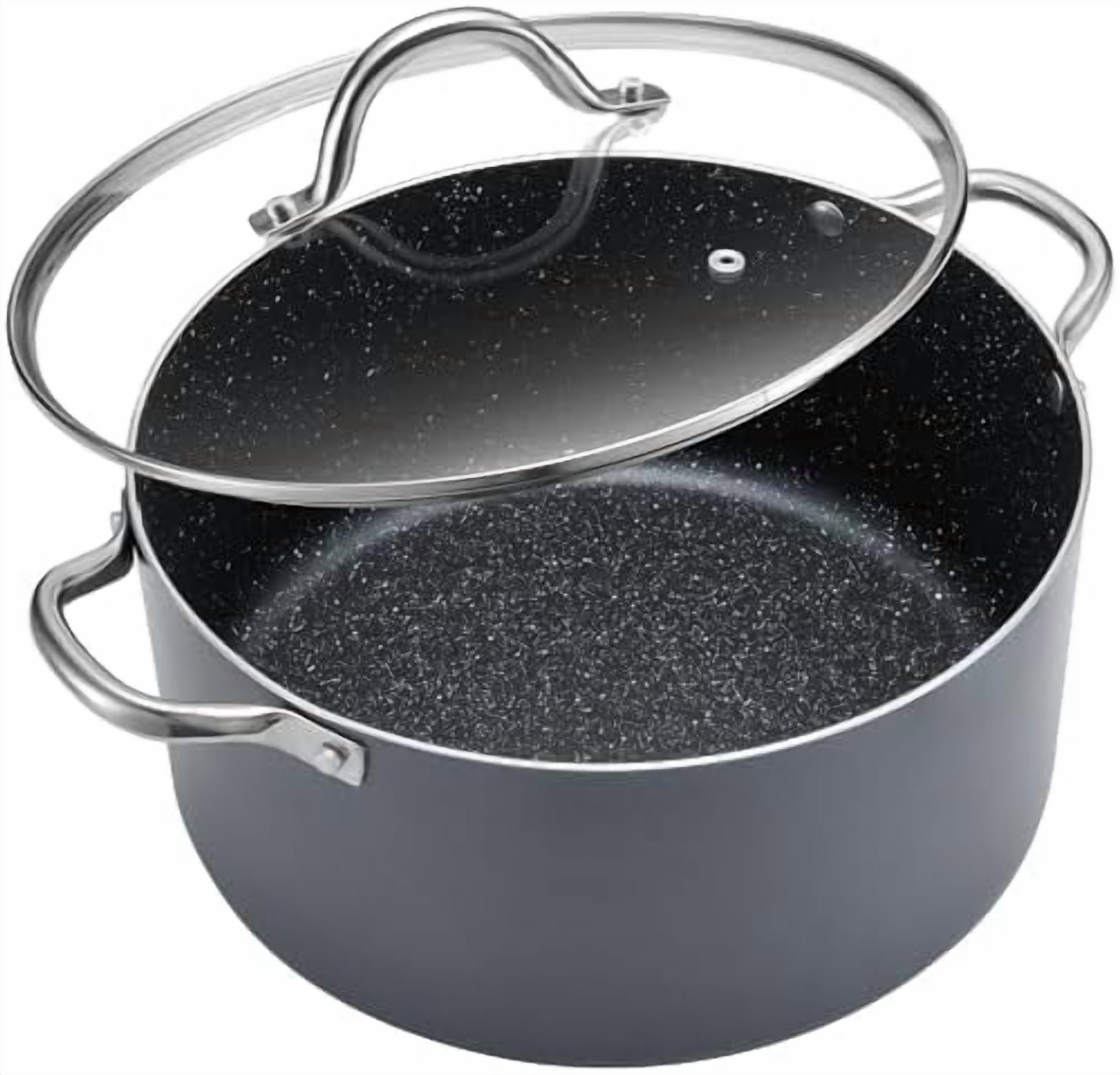 8 Quart Cooking Pot, Large Non Stick Induction Stock Pots with Lid, All ...