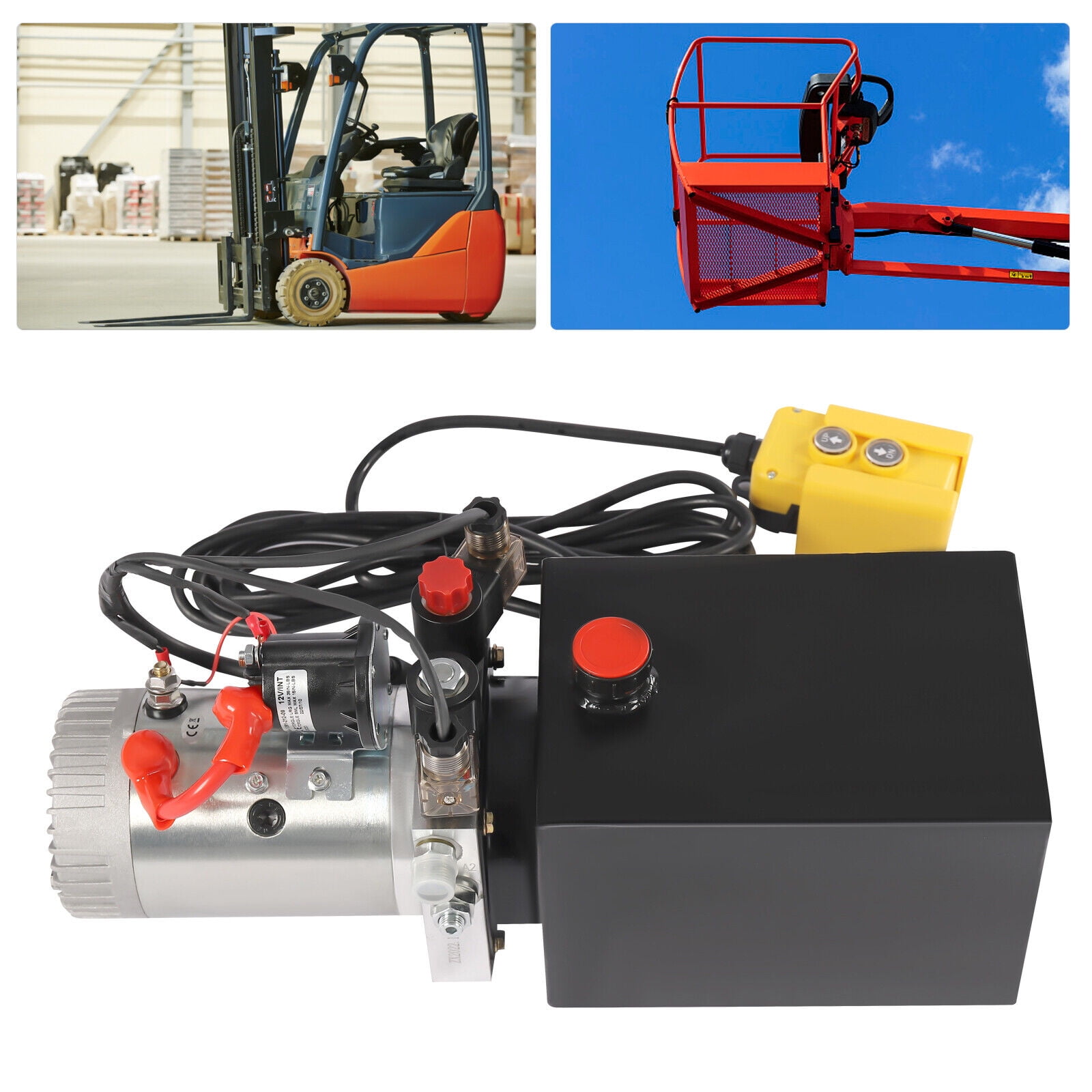 8 Quart Double Acting Hydraulic Pump 12V Dump Trailer Remote Control ...