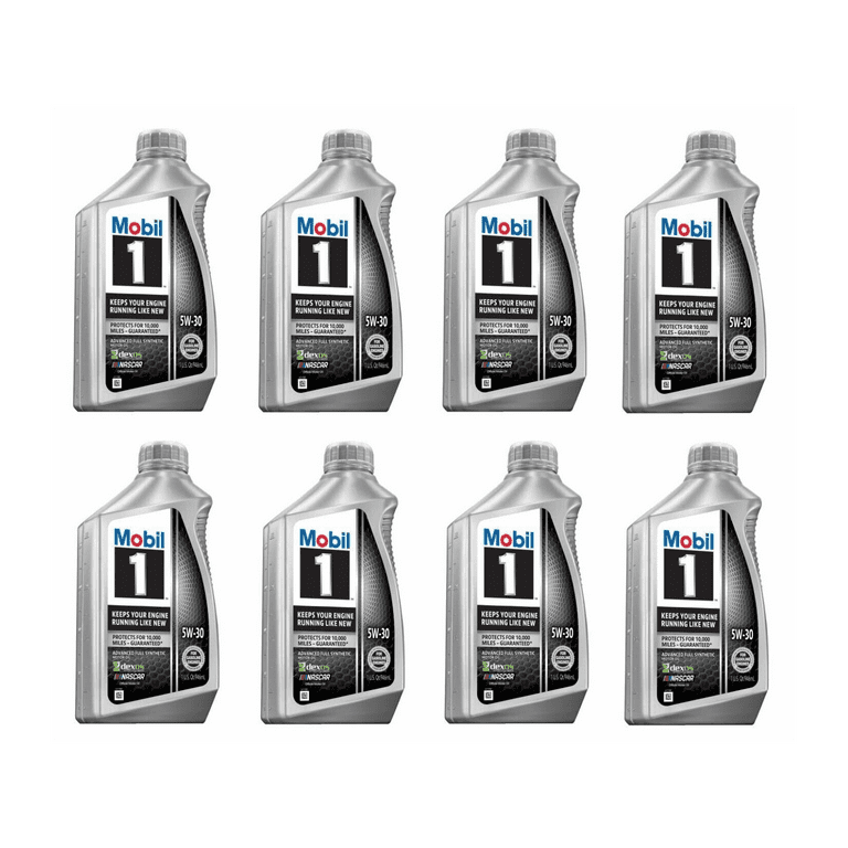8 Quarts Engine Motor Oil MOBIL 1 Advanced Full Synthetic SAE 5W 30 MPN 124315