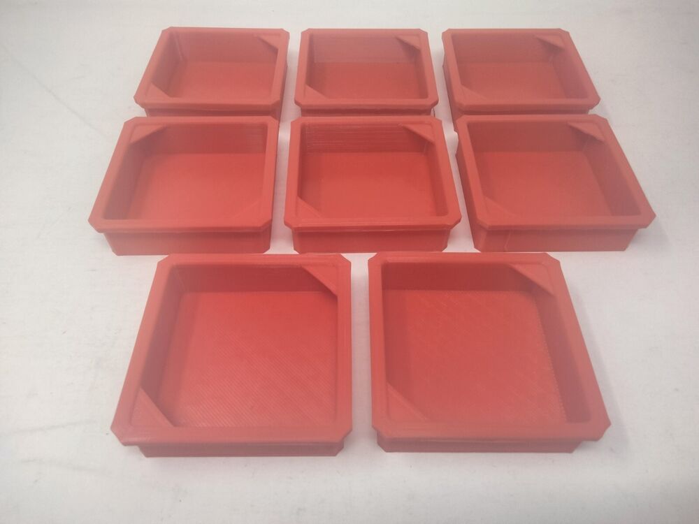 8 Red Thin Storage Insert Tray for Milwaukee Packout Organizer Deep ...
