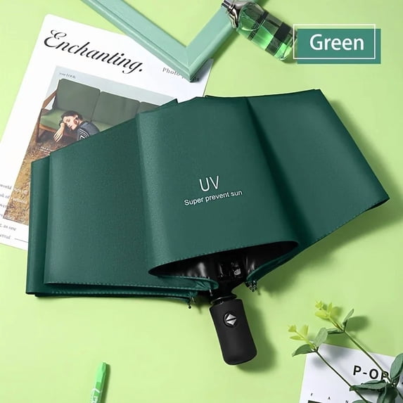 8-Rib Automatic High Quality Umbrella - One-Touch Open/Close, Compact ...