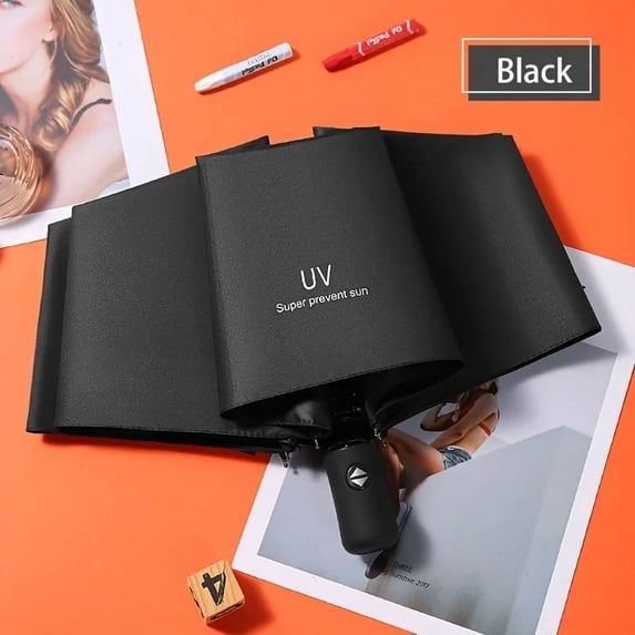 8-Rib Automatic High Quality Umbrella - One-Touch Open/Close, Compact ...