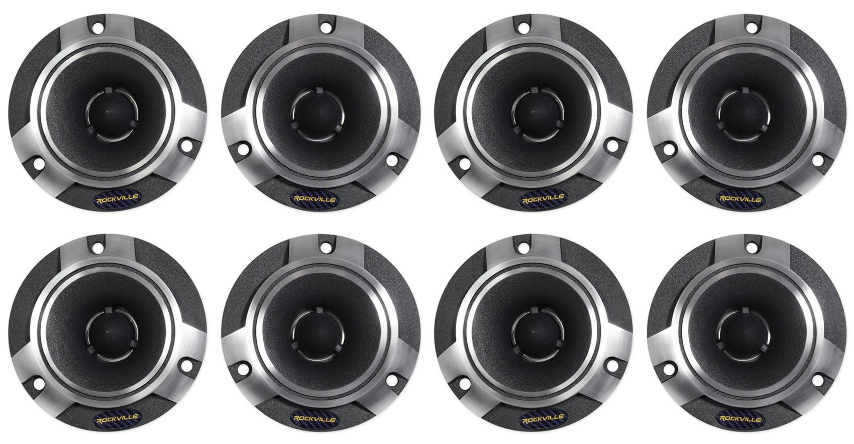 (8) Rockville RT5 2.8" Aluminum Car/Pro Tweeters w Titanium Diaphragm ...