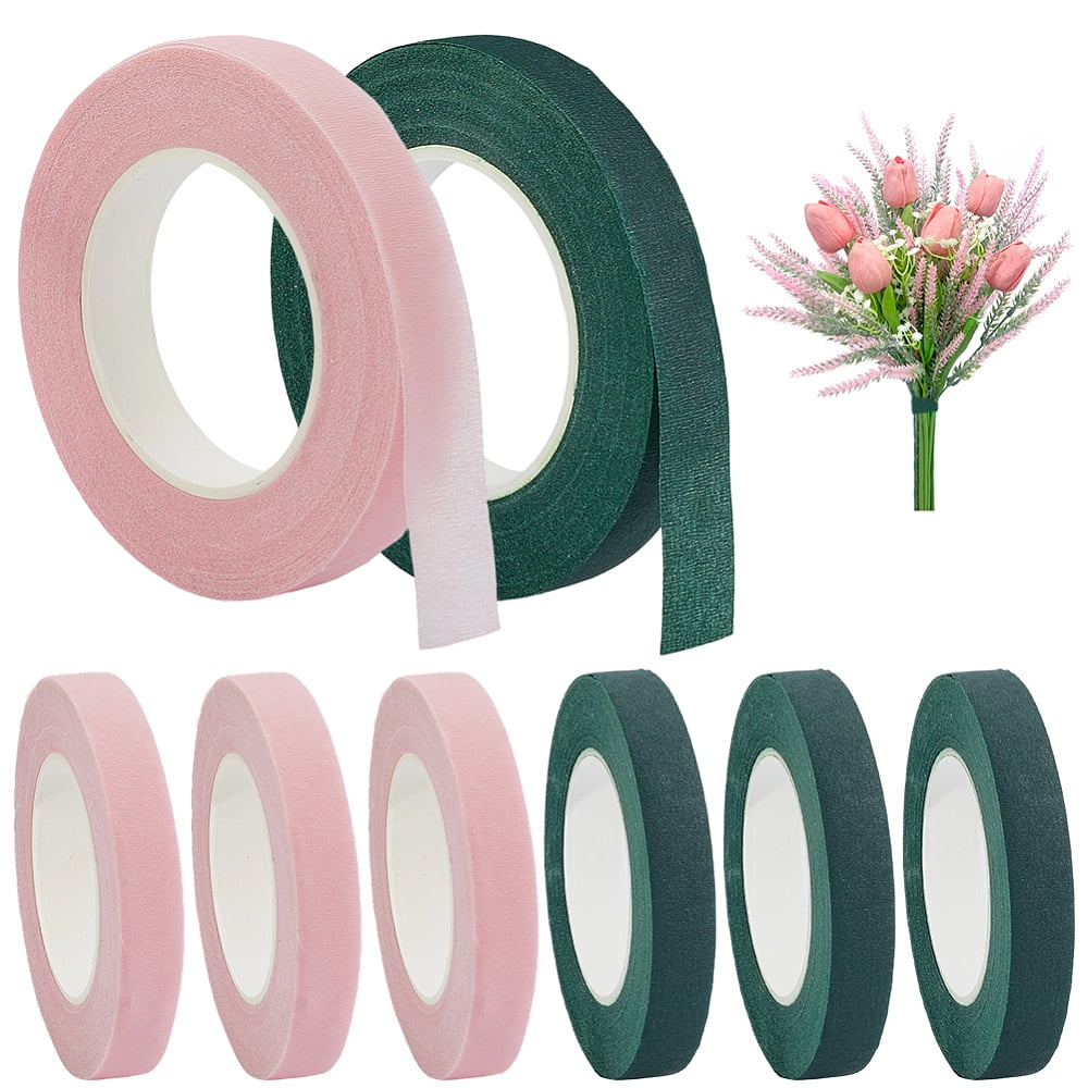 8 Rolls 2 Colors Paper Floral Tape for Bouquet Stem Wrap for Florist ...