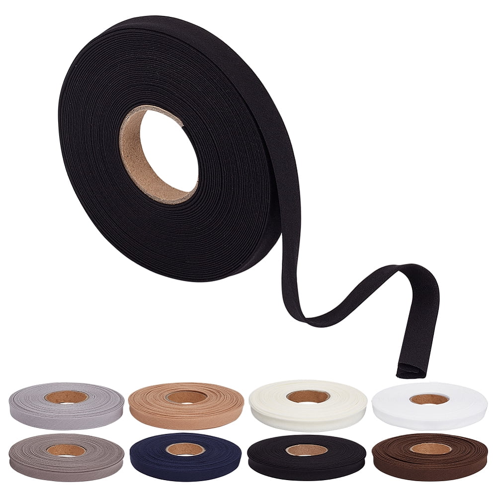 8 Rolls 8 Colors Polyester Elastic Cord Flat Mixed Color 12mm 10.00 ...