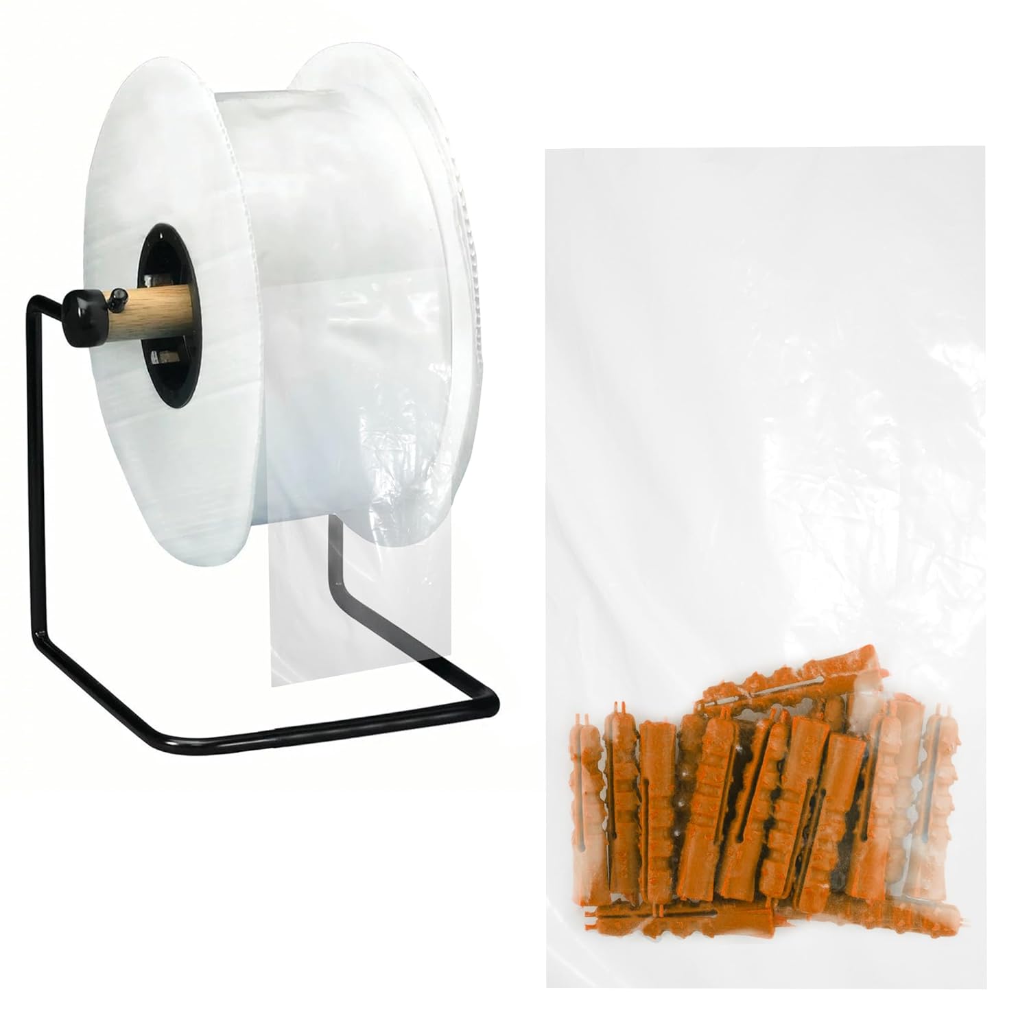8 Rolls, 8000 Pre-Opened Bags 4 x 8. Heavy Gauge Poly Bags 4x8 ...