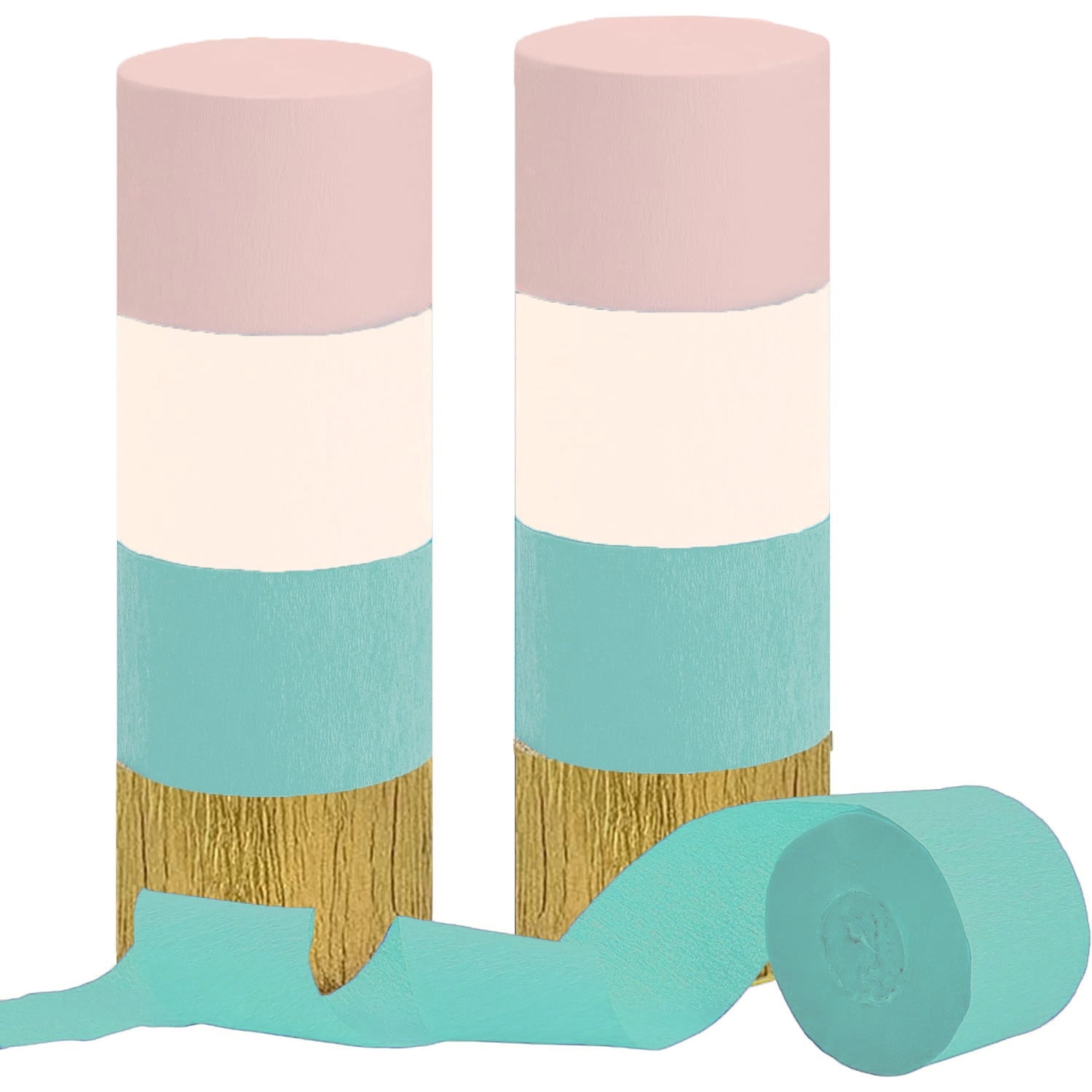 8 Rolls All-Occasion Crepe Paper Streamers, Long Colorful Paper Tassels ...