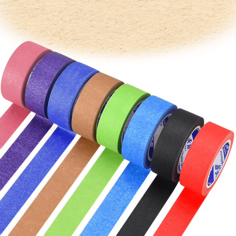 8 Rolls Colored Masking Tape Rainbow Colors Painters Tape Colorful ...