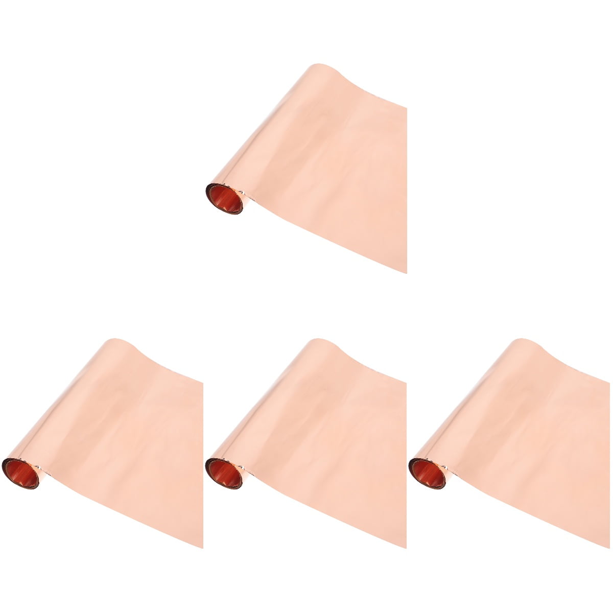 8 Rolls Copper Sheet 0.01mm Thickness Copper Foil Plate Craft Pure ...