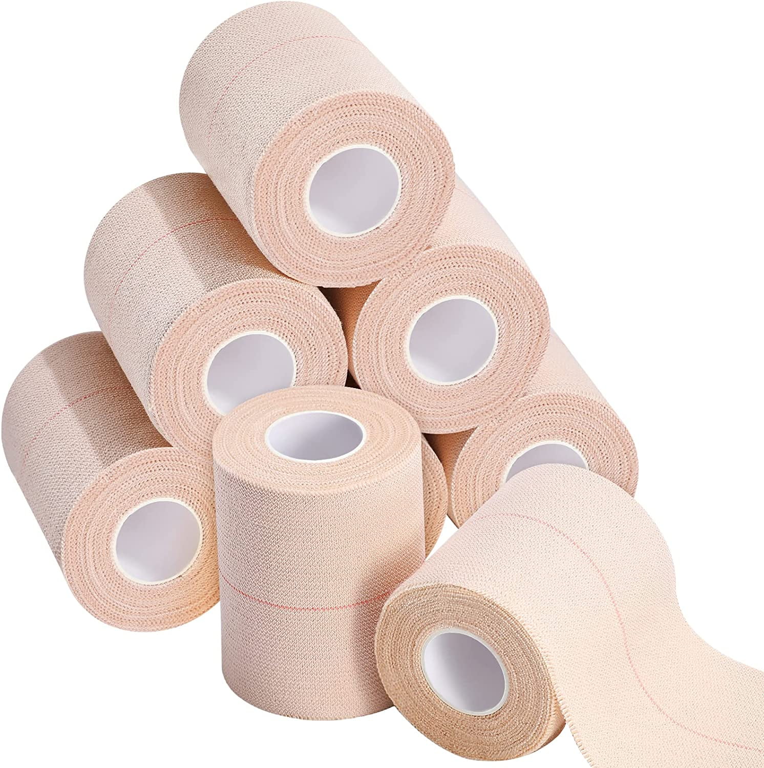 8 Rolls Elastic Adhesive Bandage Tape Medical Bandage Wrap Athletic ...