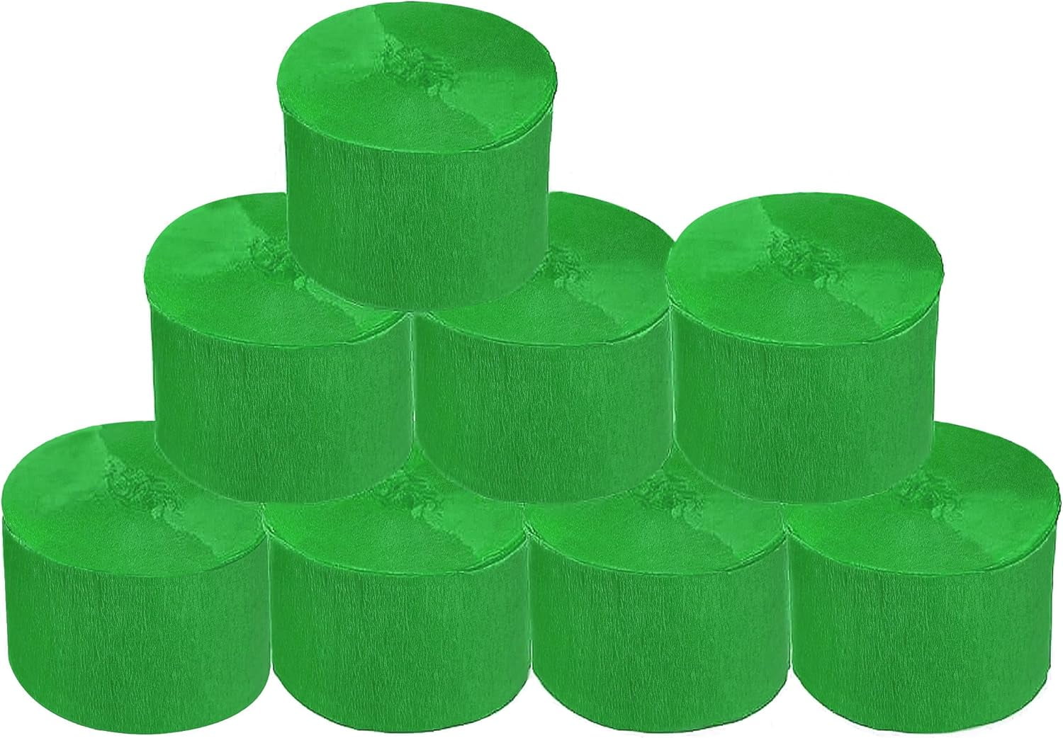 8 Rolls Green Crepe Paper Streamers, Wedding Birthday Baby Shower ...