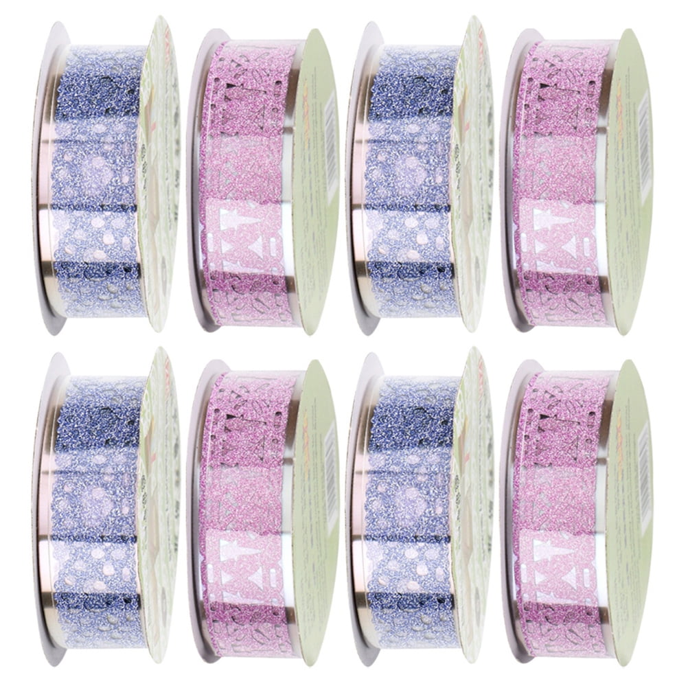 8 Rolls Lace Tape Decor Plastic Adhesive Tapes Self-adhesive ...
