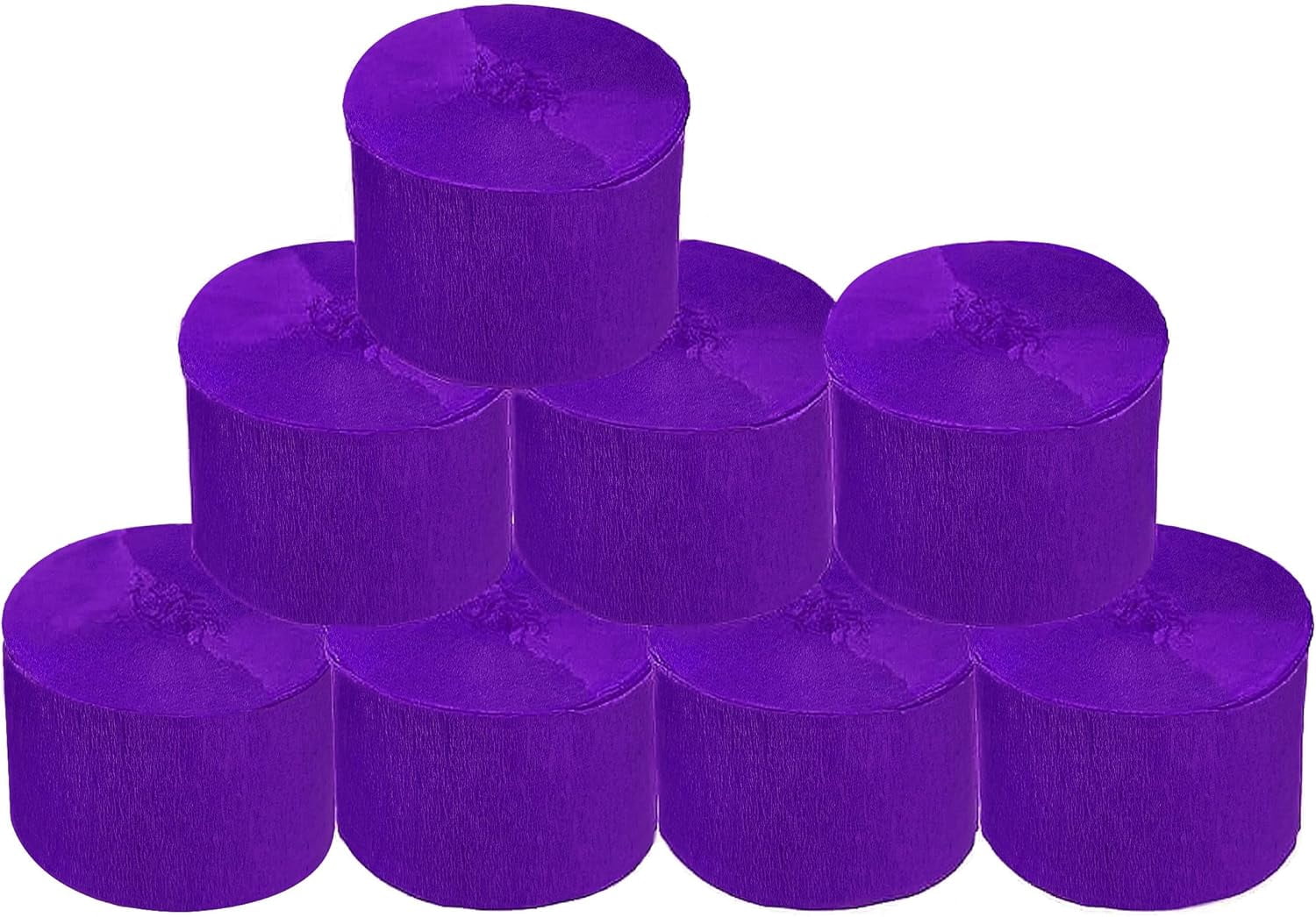 8 Rolls Purple Crepe Paper Streamers, Wedding Birthday Baby Shower ...