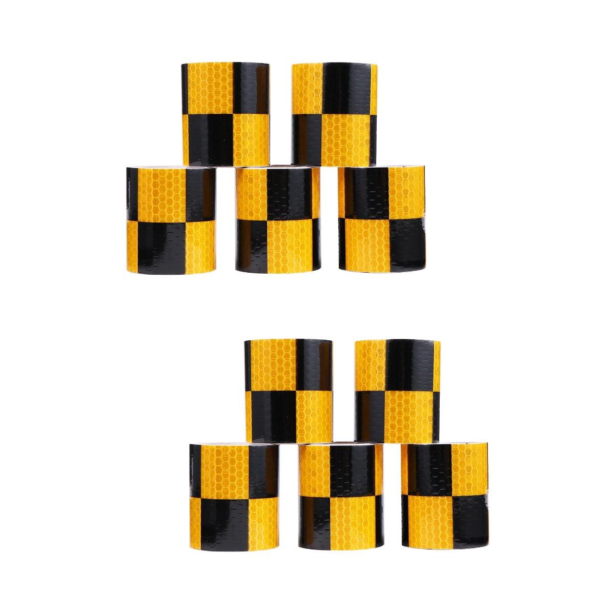 8 Rolls Reflective Safety Tape Car Train Warning Tape Reflective Strip ...
