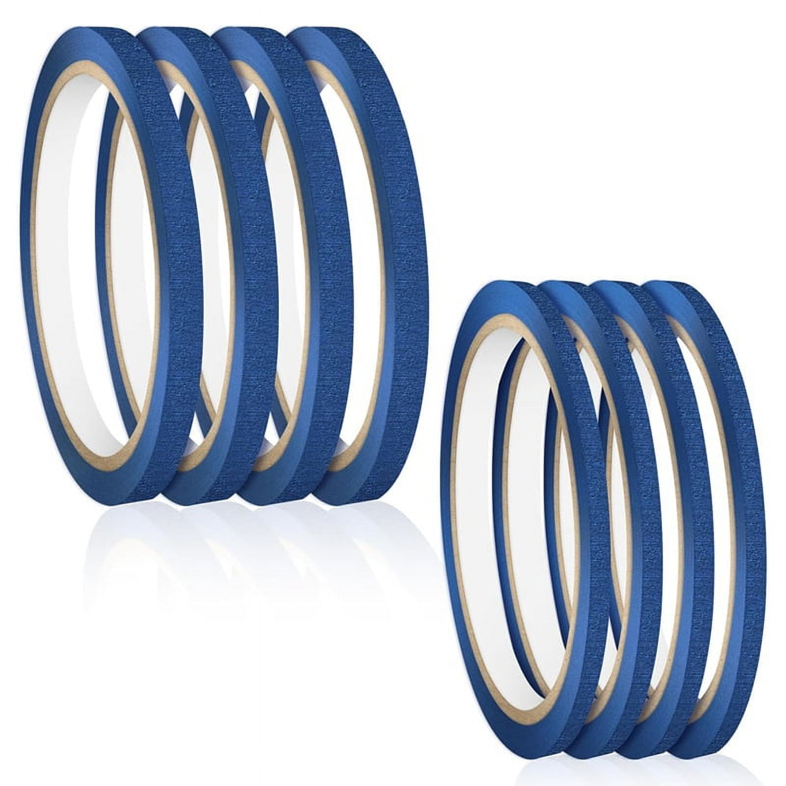 8 Rolls of Blue Painter'S Tape, 0.11 Inch,0.27 Inch Wide Thin Tape and ...