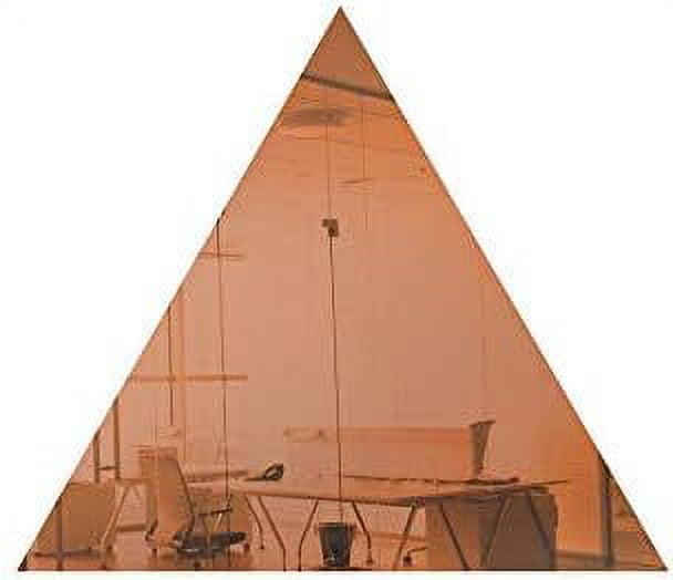 8” Rose Triangle Blank Mirror Discs Smooth Edge Acrylic DIY Plexiglass ...