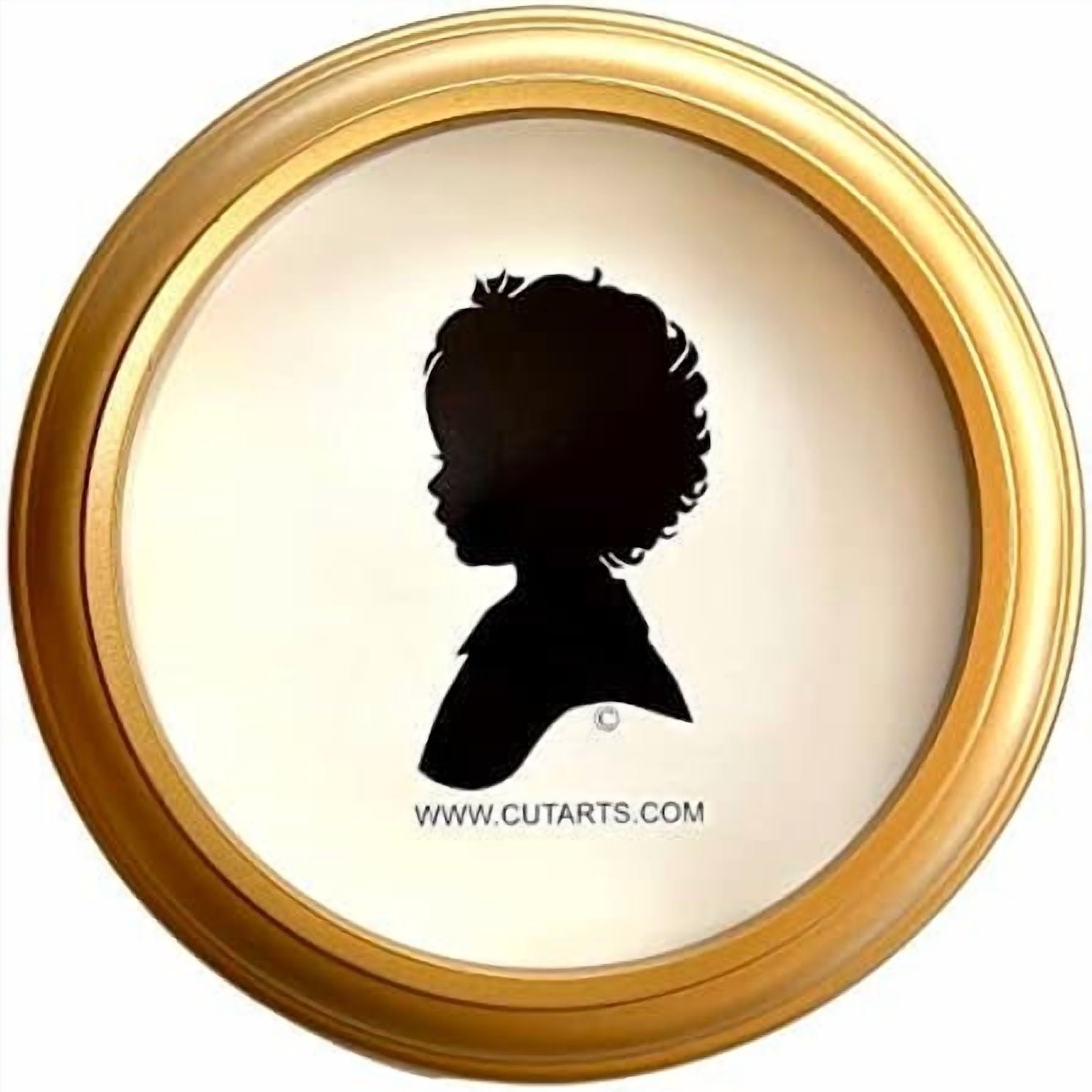 8" Round Gold Picture Frame - Walmart.com