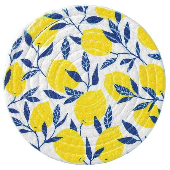 8" Round Trivet - Lemon Print - Walmart.com