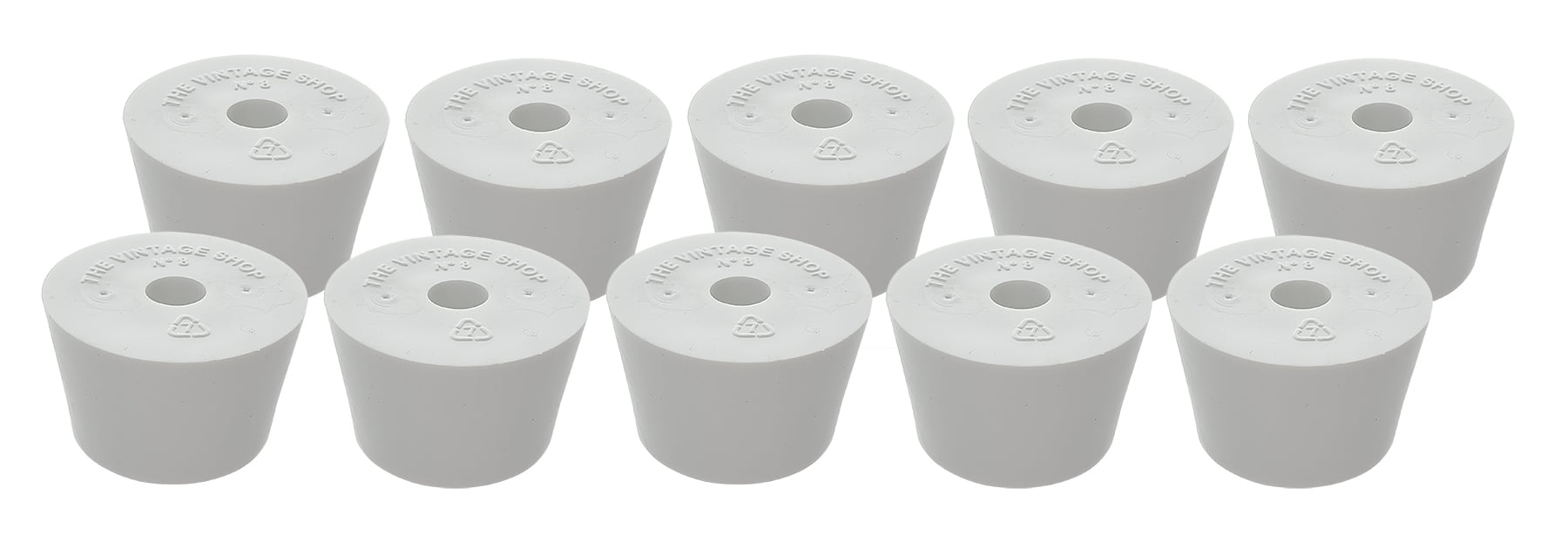 #8 Rubber Stopper with Hole - 10-Pack - Walmart.com