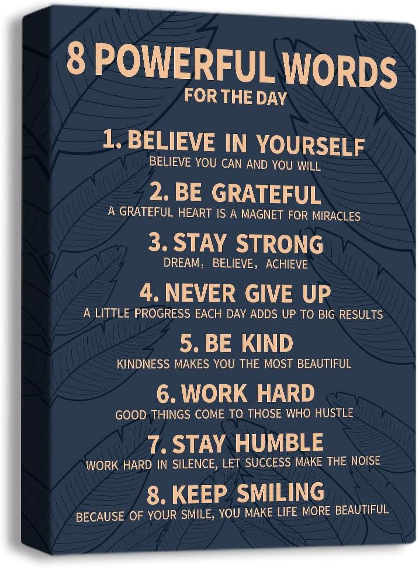 8 Rules Of Life Canvas Decoration Painting, Suitable For Office, School ...