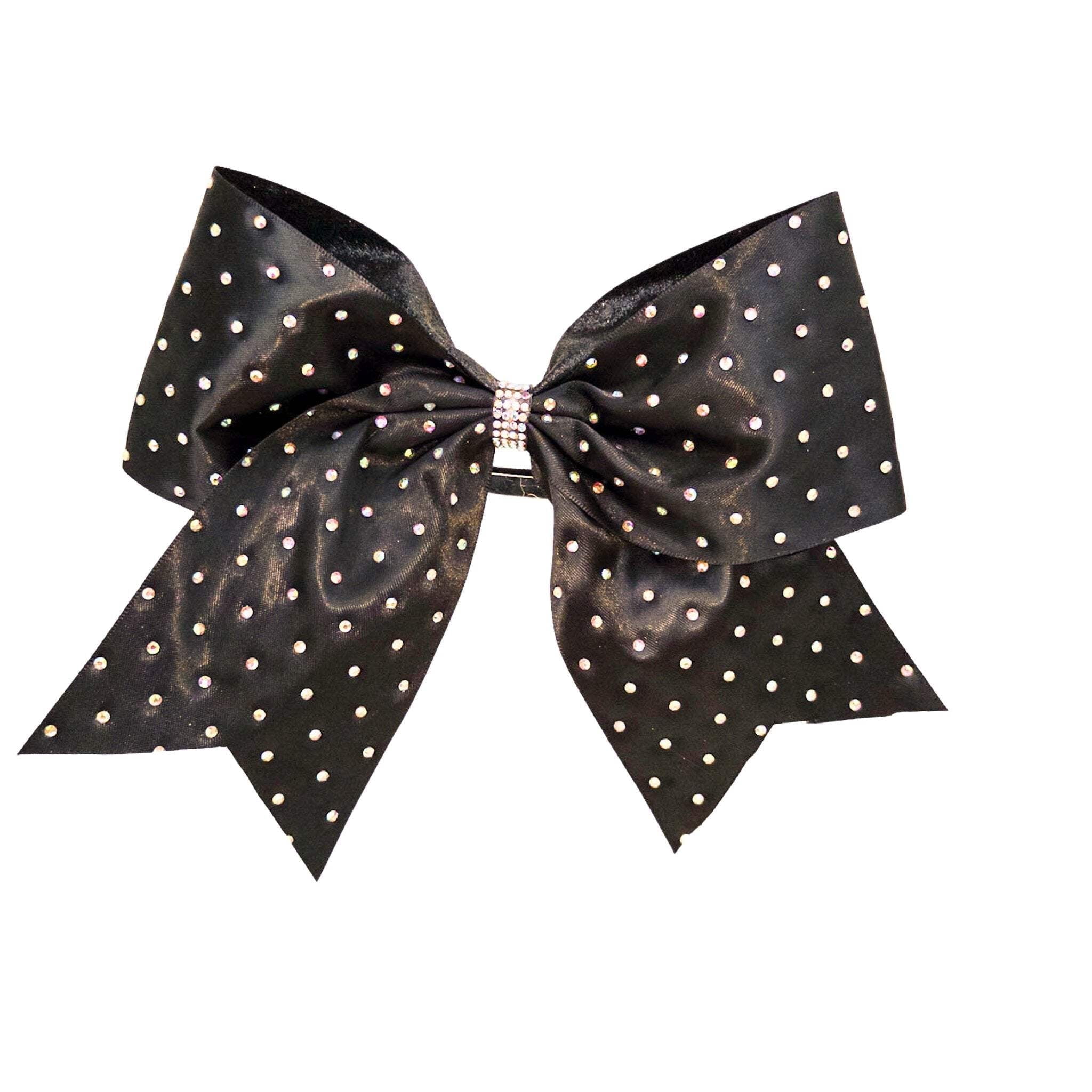 8" Satin Gem Glitter Bows w/ Elastic Band Pinch Clip - Walmart.com