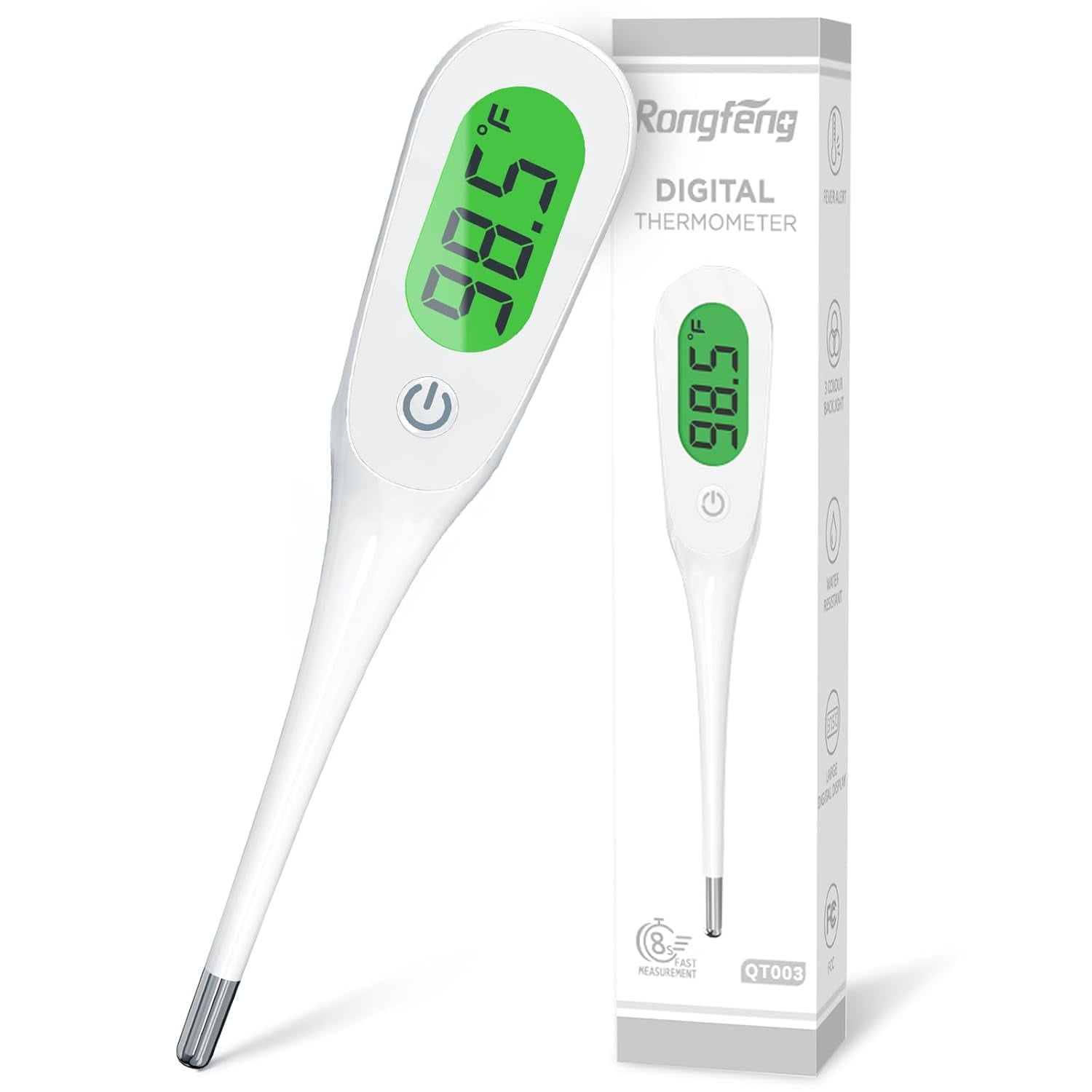 8 Seconds Digital Oral Thermometer for Adults and Kids, Accurate Baby ...
