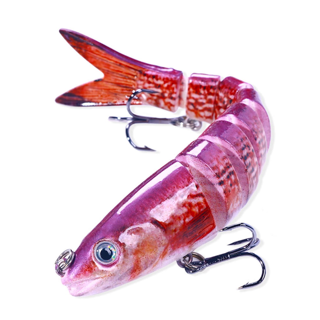 8 Segment Artificial Hard Baits Multi Jointed Swimbaits Swimming Lures ...