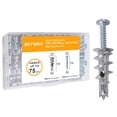#8 Self Drilling Drywall Anchors Screw Kit – 30 Sets Dry Wall Anchors ...