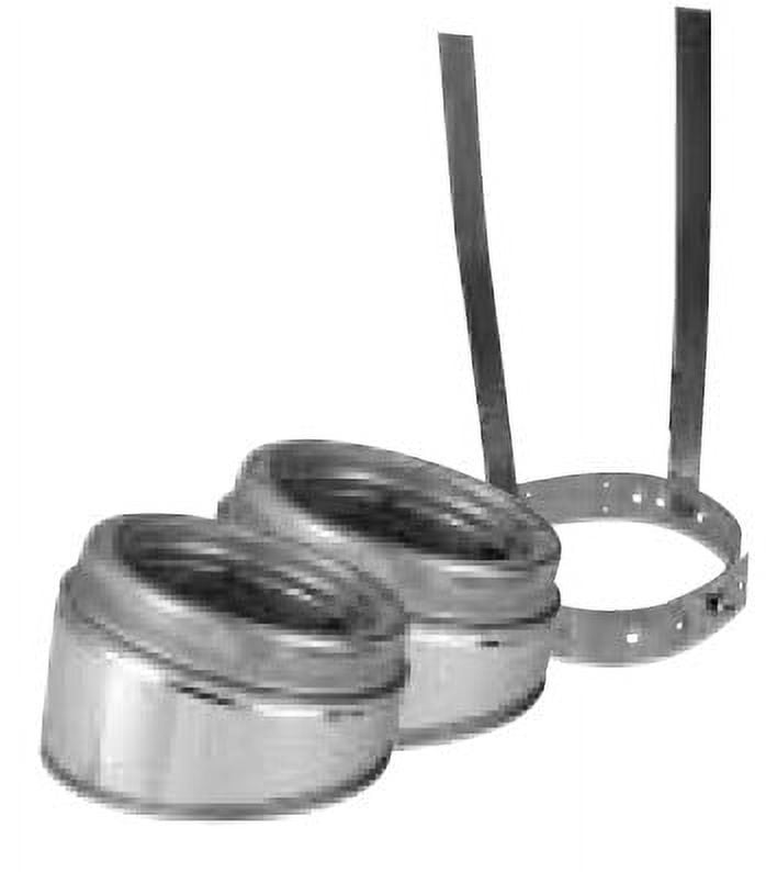 8" Selkirk Ultra-Temp Insulated Stainless Steel 30-Degree Elbow Kit ...