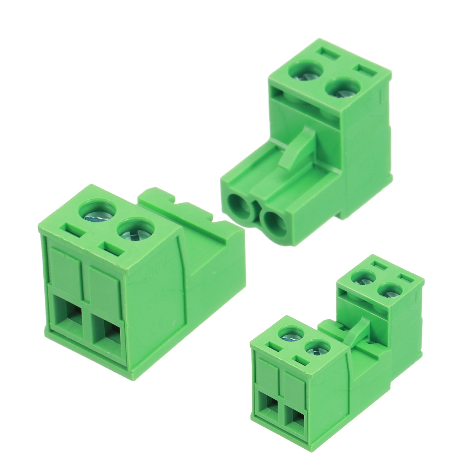 8 Set 2 Pin 5mm 0.2 Inch Pitch PCB Mount Screw Terminal Male Female ...