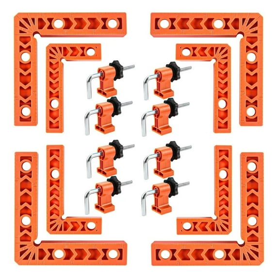 8 Set 90 Degree Corner Clamps for Woodworking Projects with Quick ...