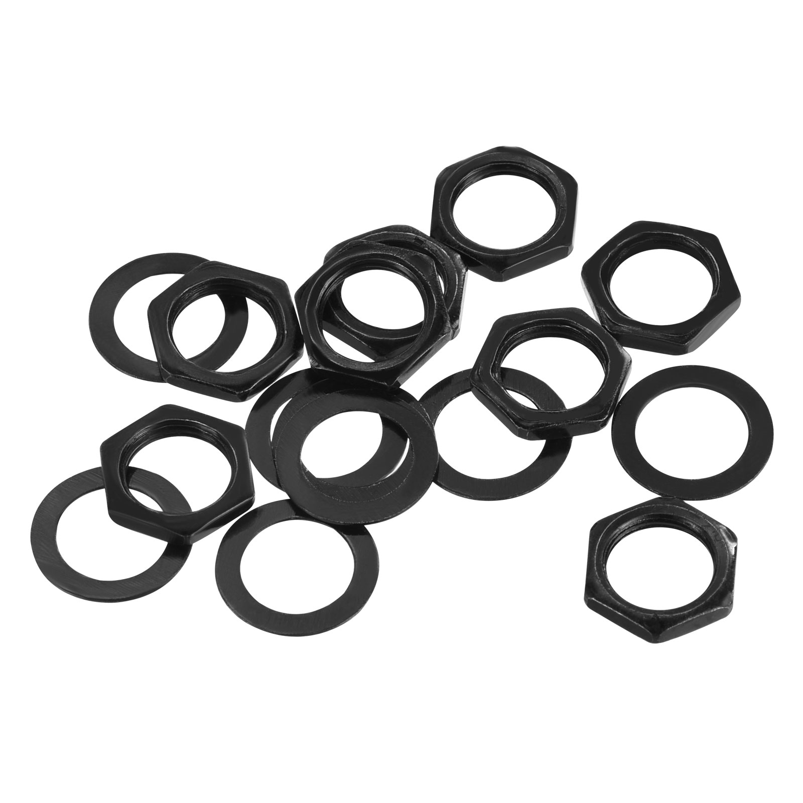 8 Set Guitar Nut and Washers 3/8" Guitar Input Output Jack Socket Nut ...
