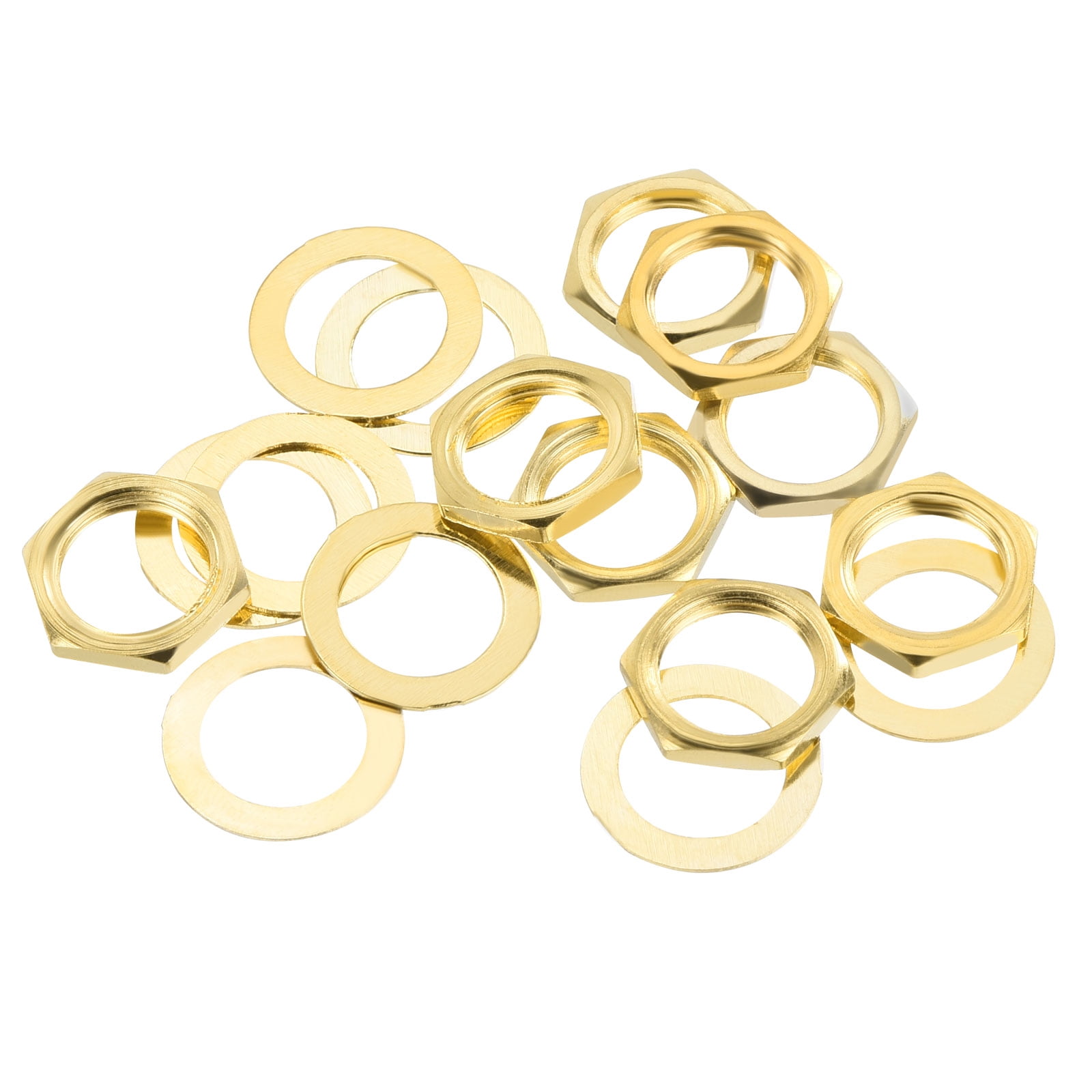 8 Set Guitar Nut and Washers 3/8" Guitar Input Output Jack Socket Nut ...