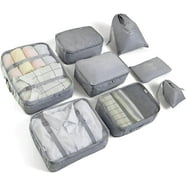 Gonex 6 Set Compression Packing Cubes, Mesh Luggage Organizers ...