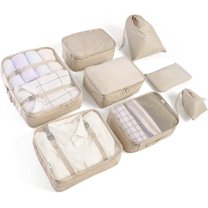 Compact 6Pcs Organizing Set for Travel - Luggage, Clothes and Suitcase ...