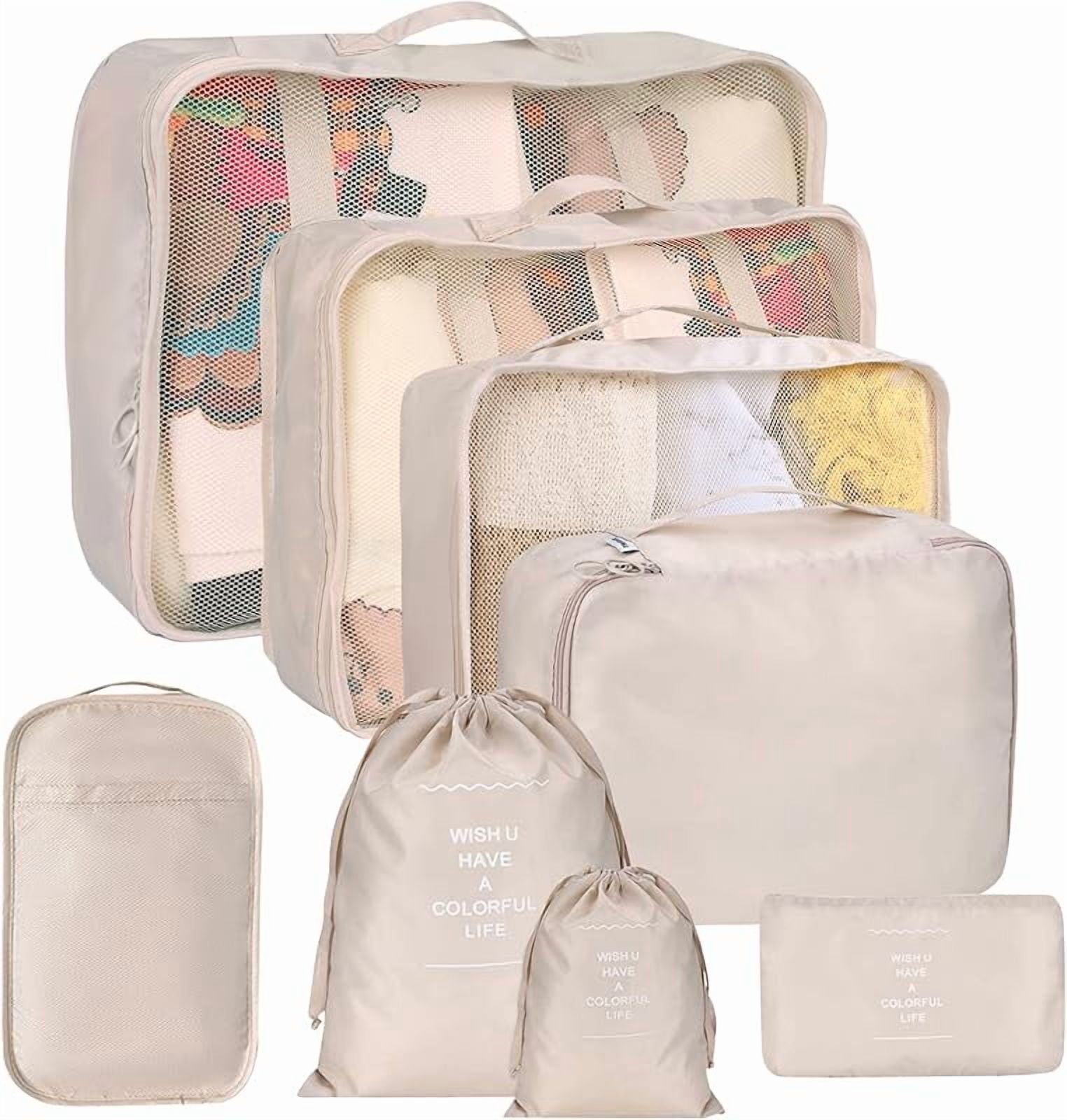 8 Set Packing Cubes for Suitcases,Travel Luggage Packing Organizers ...