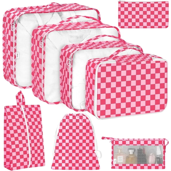 8 Set Packing Cubes for Travel, Luggage Packing Organizers Accessories ...