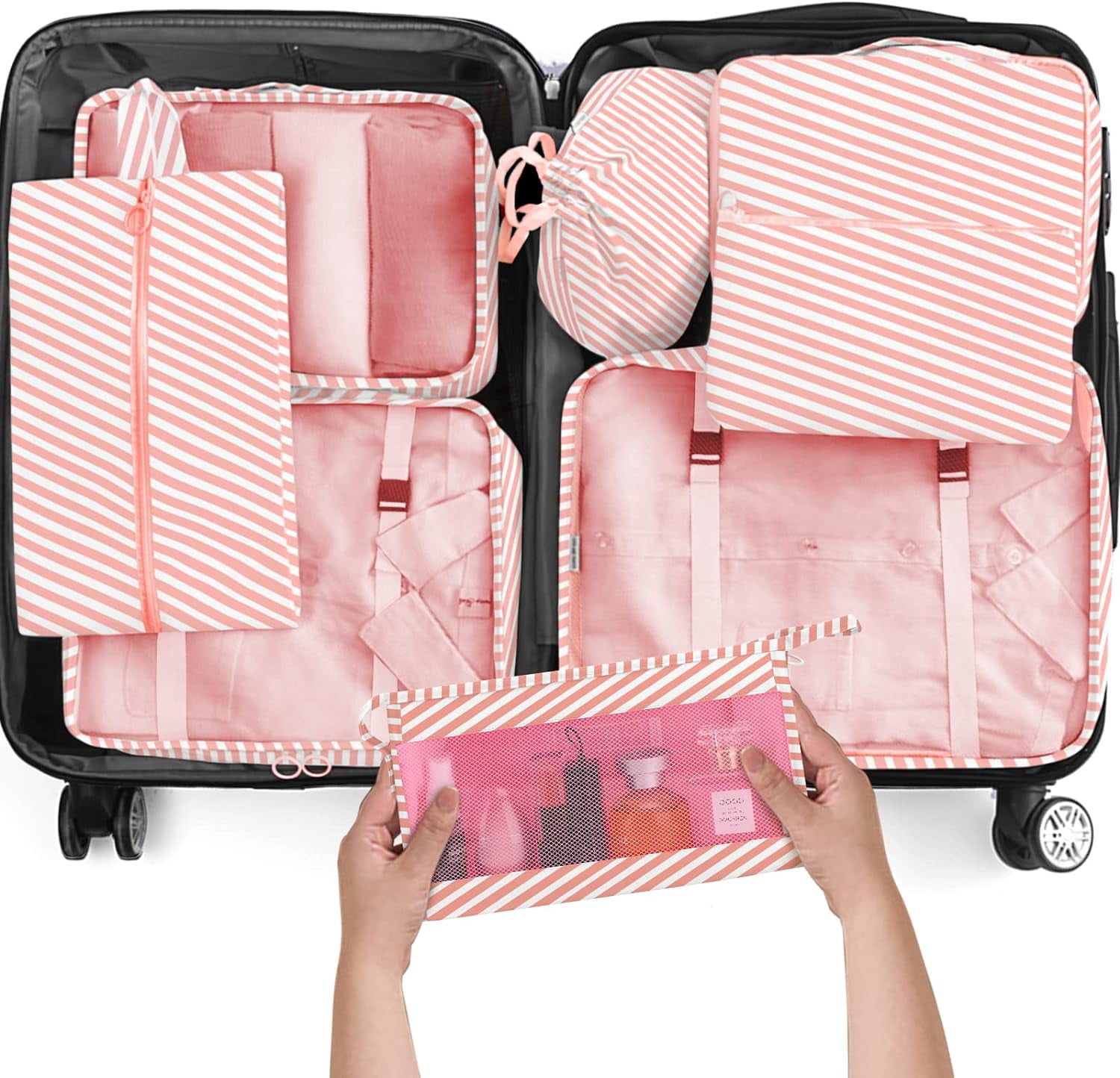 8 Set Packing Cubes for Travel, Luggage Packing Organizers Accessories ...