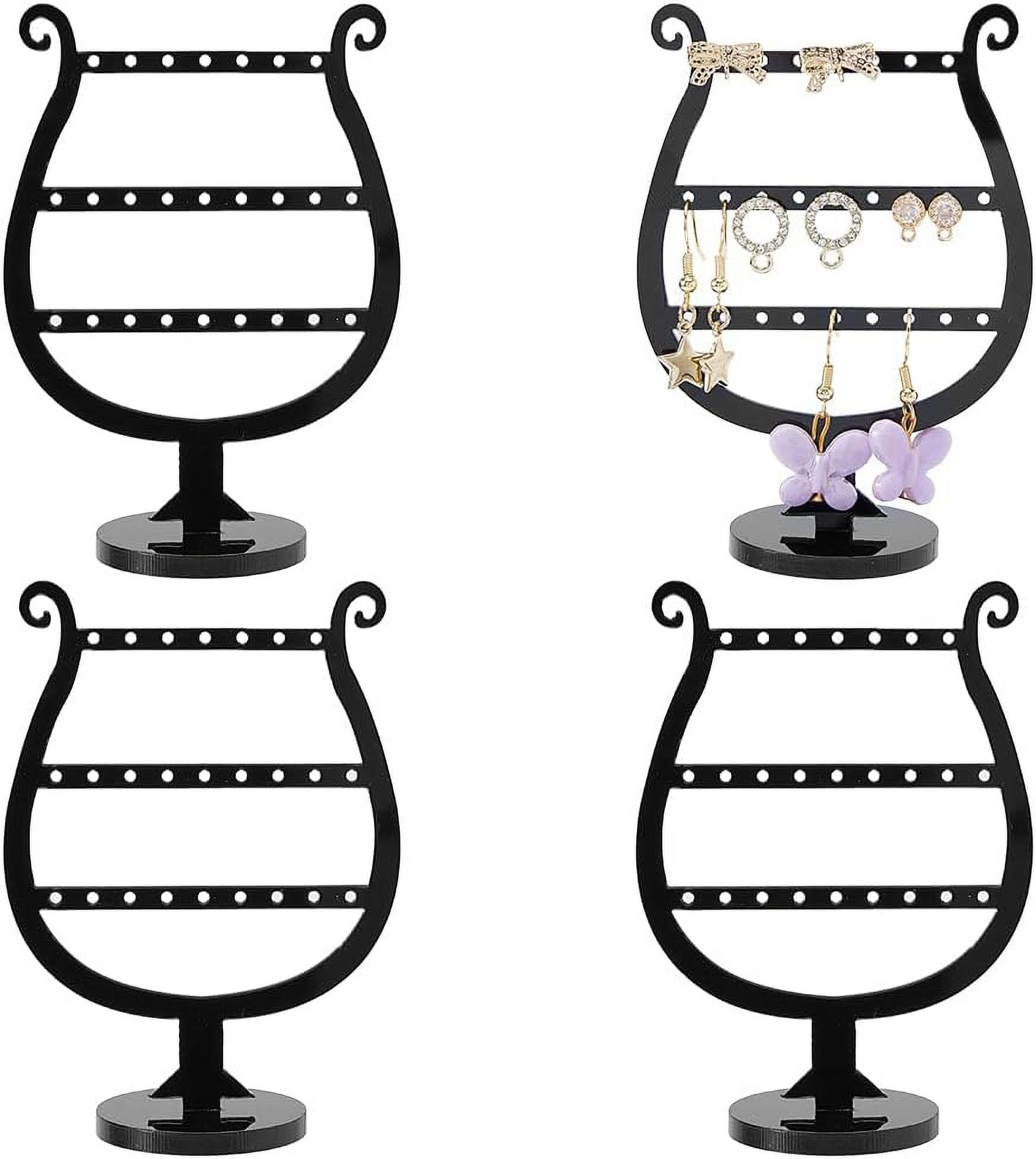 8 Set Plastic Earring Display Stands 3-Tier Detachable Earrings ...