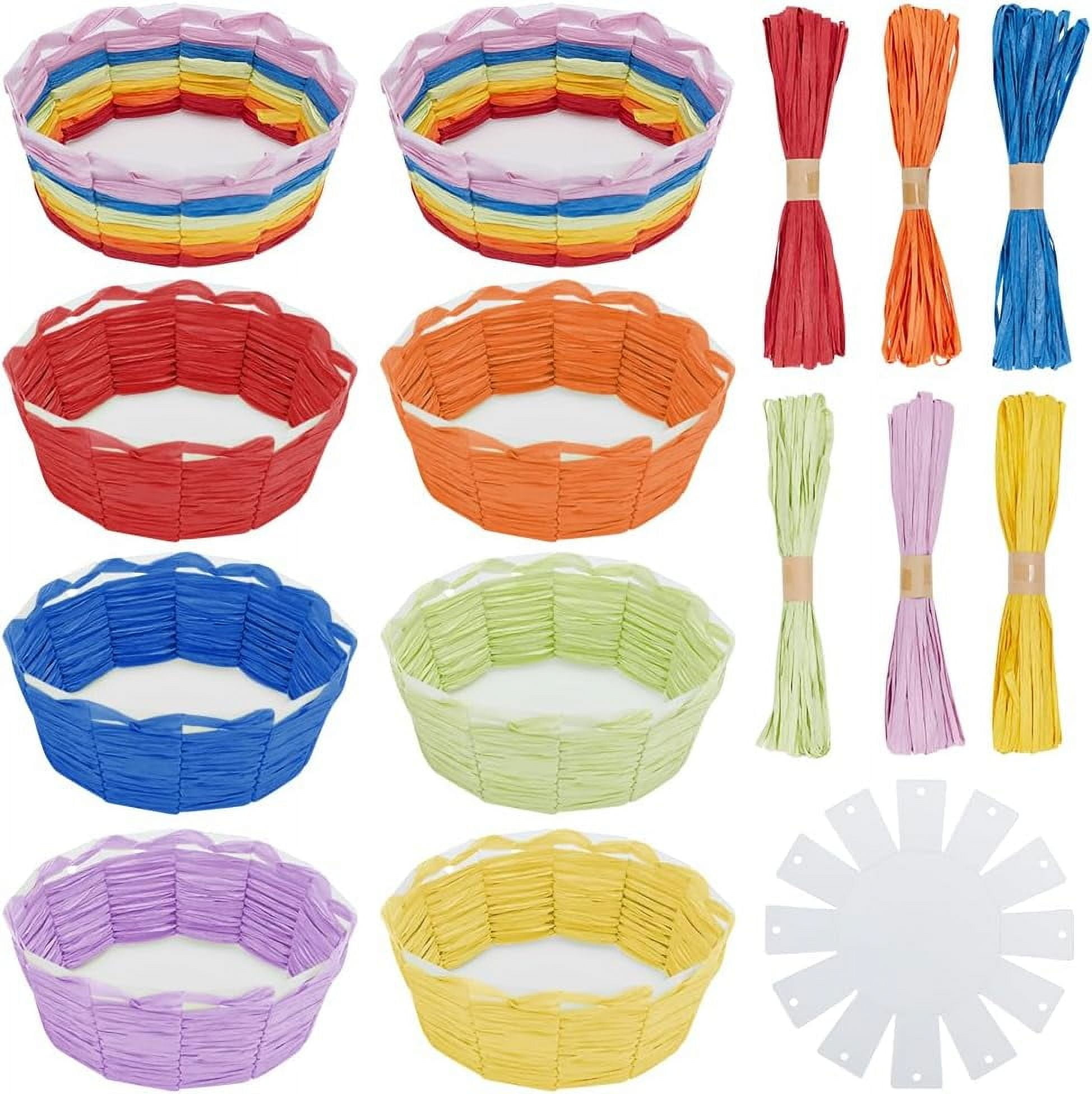 8 Set Raffia Basket Weaving Kit Introductory Weaving Kit for Beginners ...