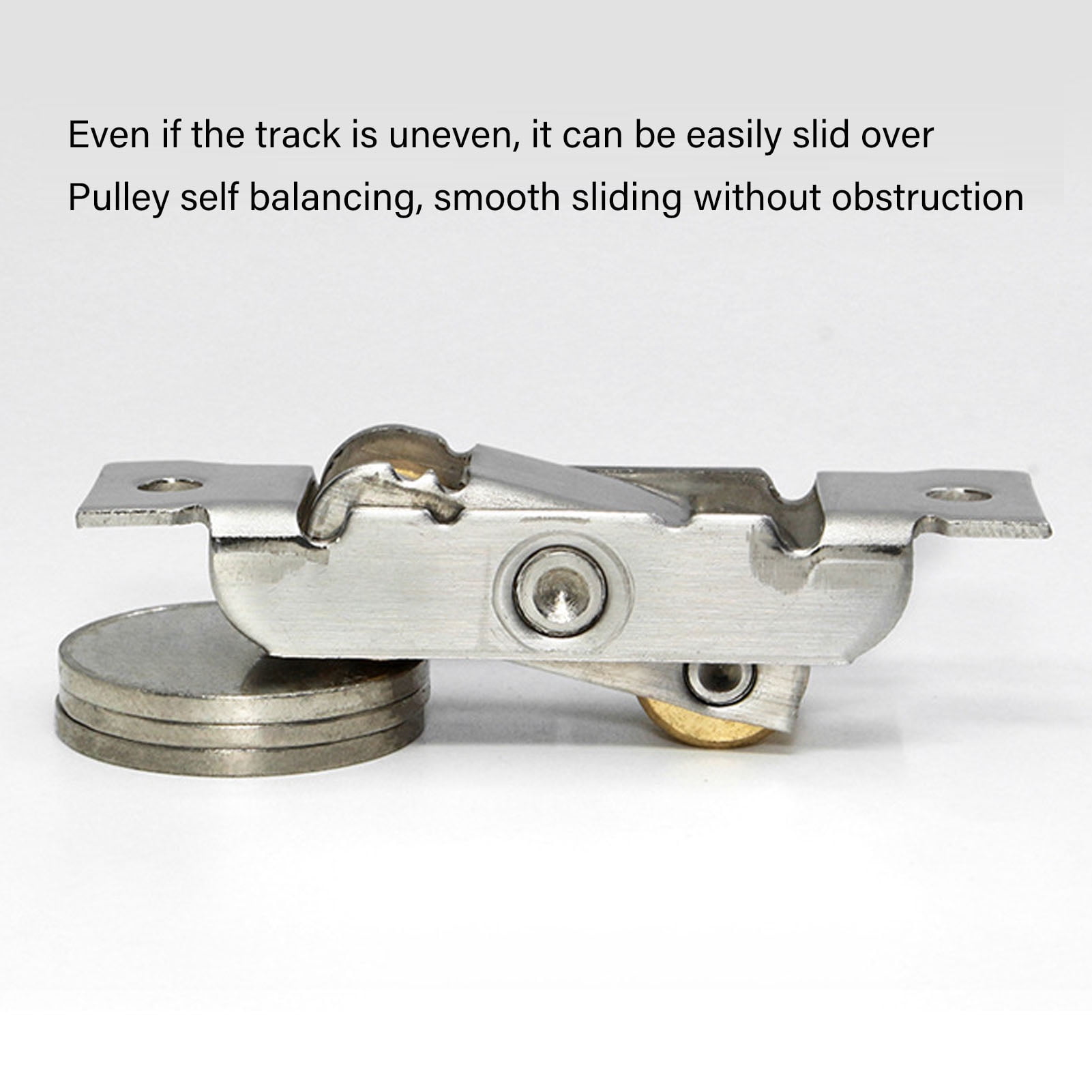 8 Set Sliding Door Rollers Replacement, Stainless Steel Heavy Duty Ball ...