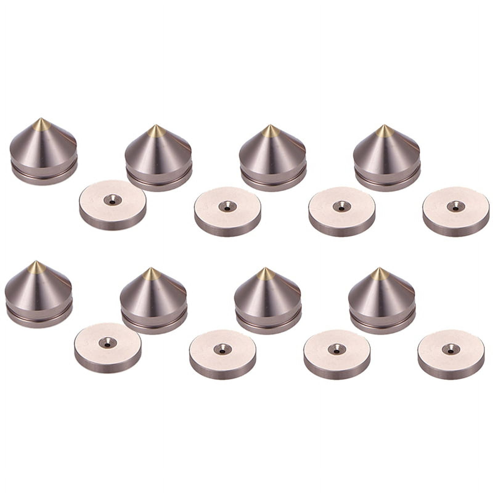 8 Set Speaker Stand Feet Foot Pad Aluminium Alloy Metal Spikes Cone ...