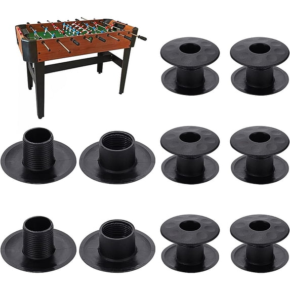 8 Set Table Foosball Bushings Black Football Bearing Rods for Standard ...