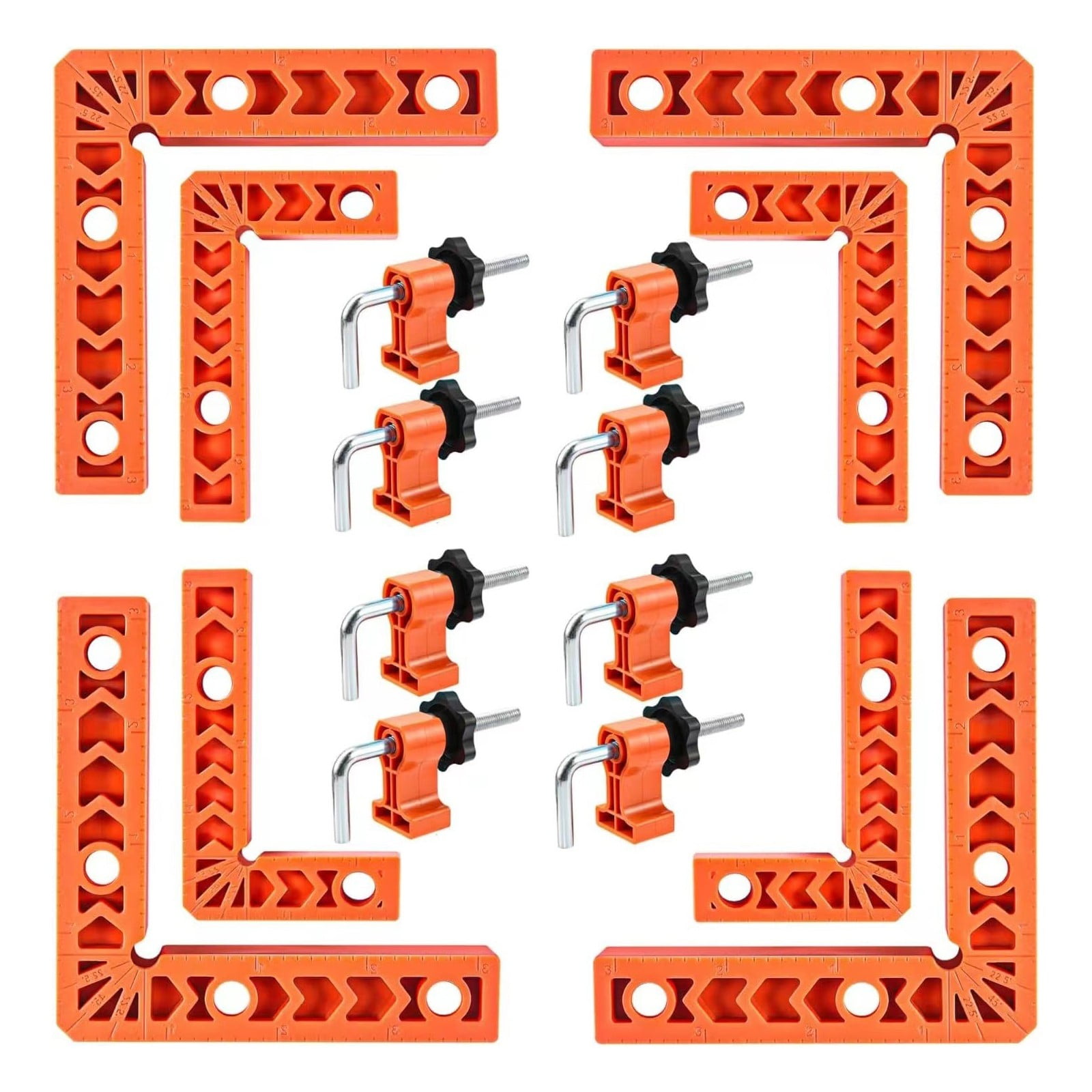 8 Set of Right Angle Positioning Clamps Tools for Accurate Woodworking ...