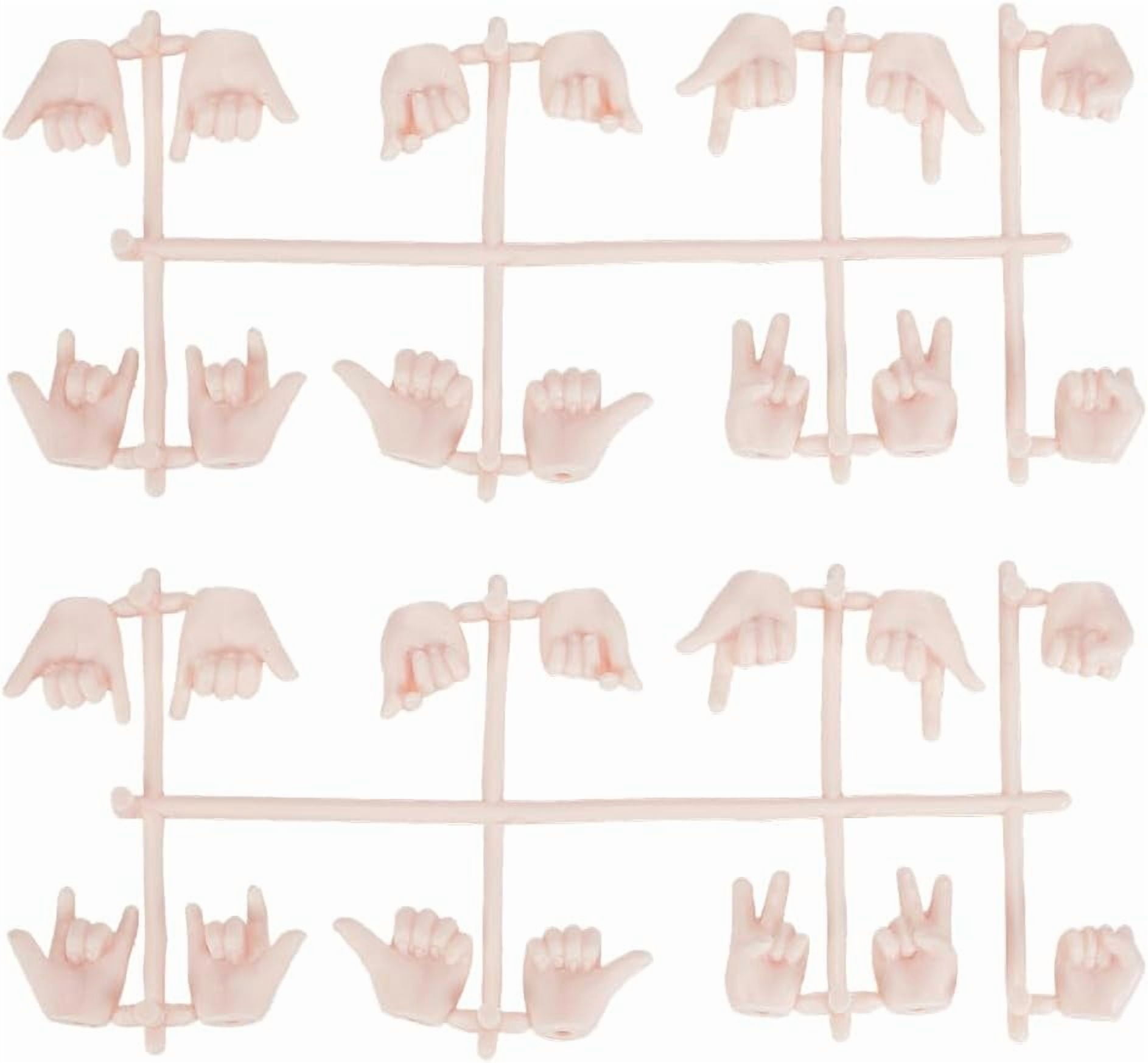 8 Sets 192 Styles 16-26mm Long Hands for Making Small Plastic Hand ...