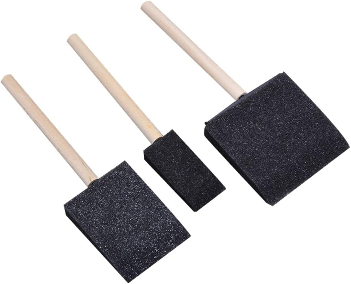 8 Sets(3 Pcs/set Watercolor Painting Brush Paint Sponge Brush for Small ...