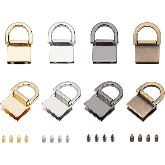 8 Sets 4 Colors Turn Lock Clasp Purse Closure Twist Locks Fasteners ...