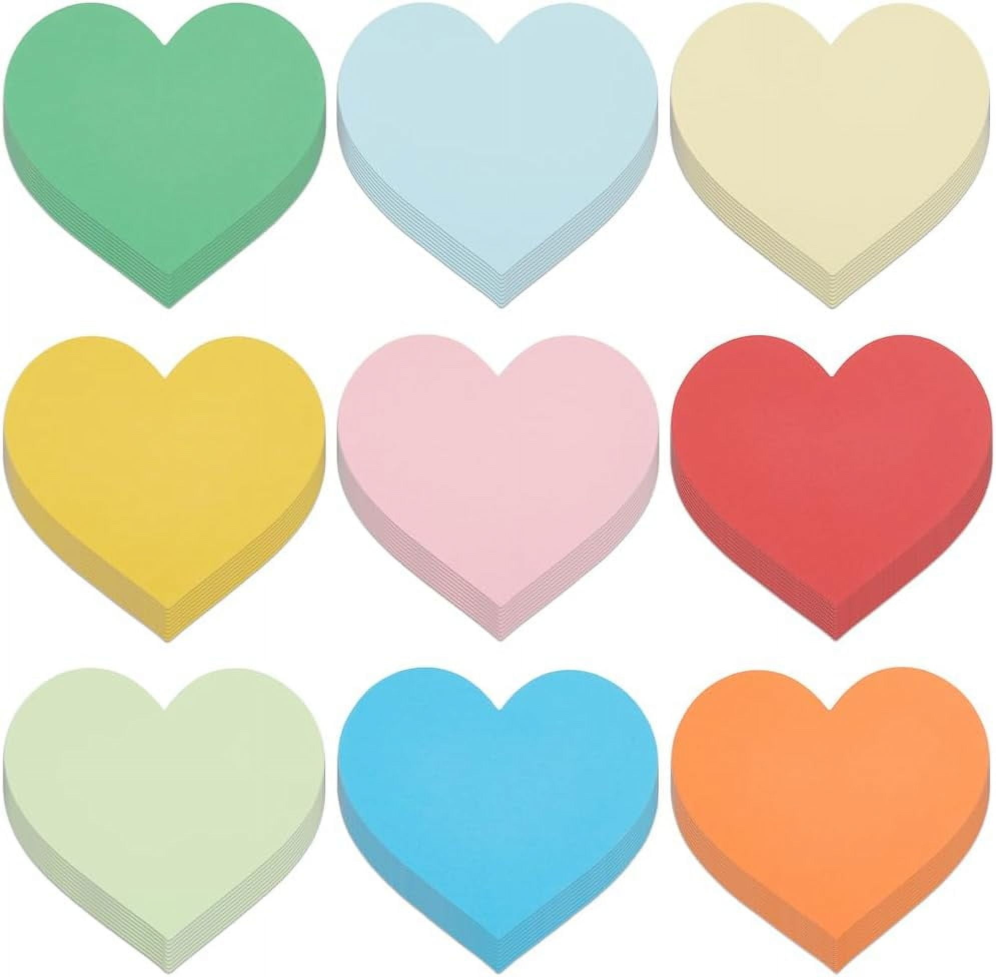 8 Sets 72Pcs 6 Inch Heart Paper Cutouts Bulletin Board Cut Outs ...
