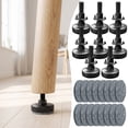 8 Sets Adjustable Furniture Levelers, Heavy Duty Threaded Leveling Feet ...