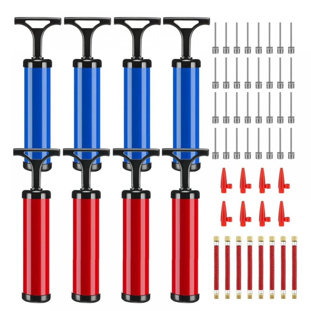 8 Sets Ball Pump, Portable Hand Air Ball Pump Inflator Kit with Needle ...